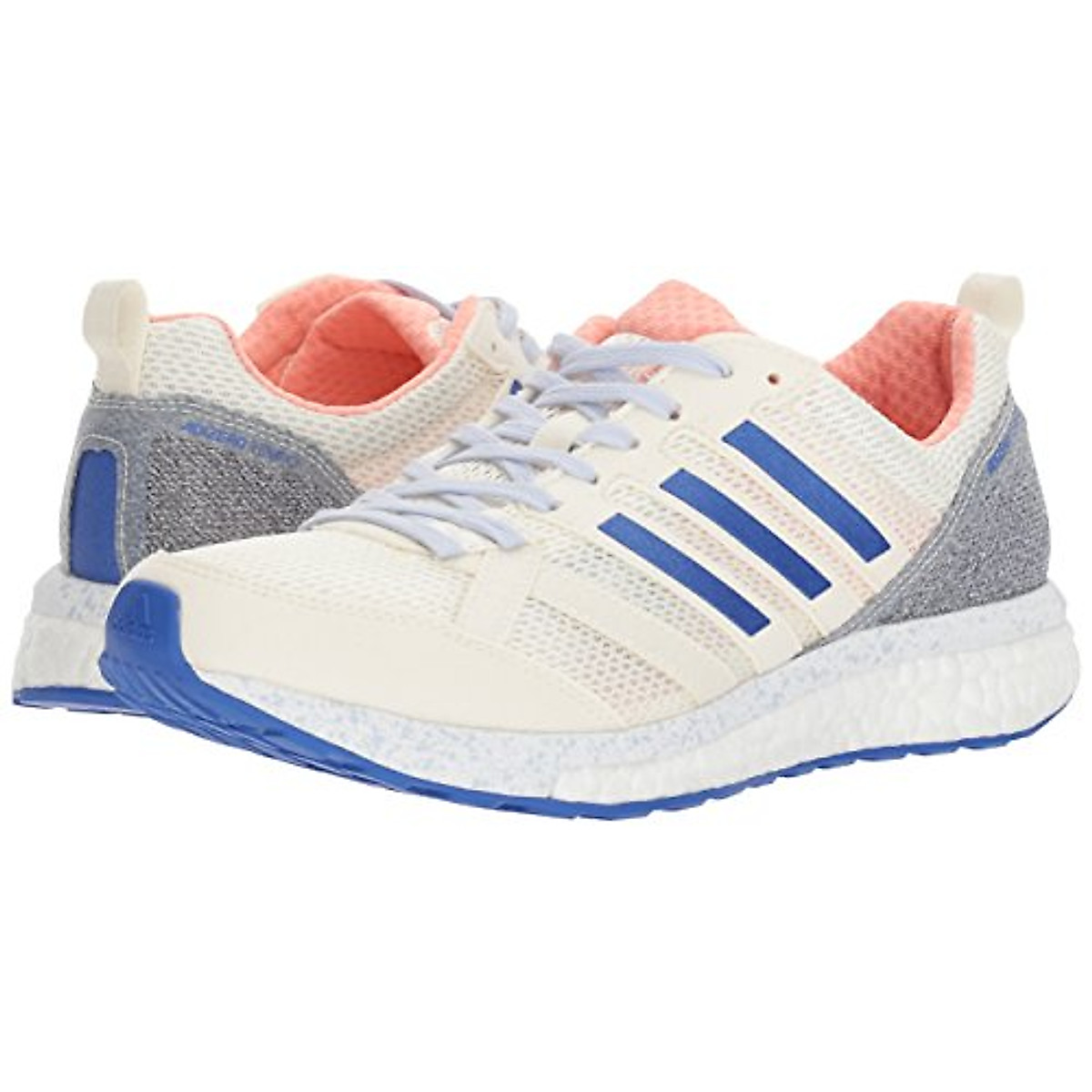 adidas Performance Women's Adizero Tempo 9 w, Hi-Res Orange/Hi-Res Blue/Legacy, 6 M US