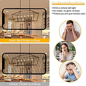 E12 Candelabra Bulbs 60 Watt Dimmable, LED Chandelier Light Bulbs Candle Bulb 6W 3000K Soft White, B11 LED Bulb Filament Decorative Small Base 500 Lumens Clear Glass, Pack of 6