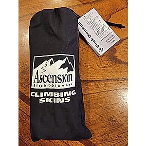 Black Diamond Equipment – Ascension Clipfix TTP Euro-Style Nylon Backcountry Climbing Ski Skins - 60mm - Black - 6cm x 210cm