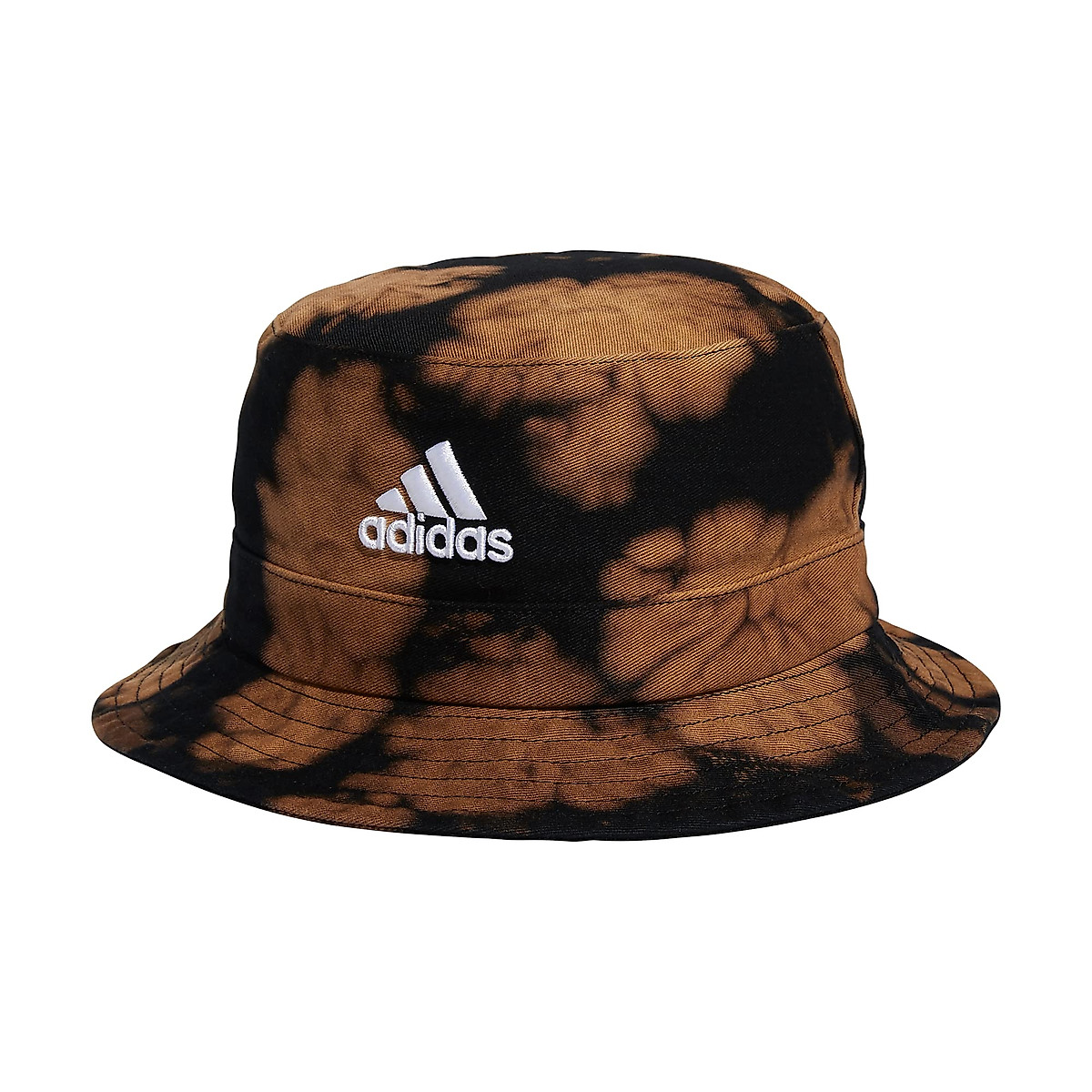 adidas Women's Color Wash Bucket Hat, Black/White/Reverse Dye, One Size