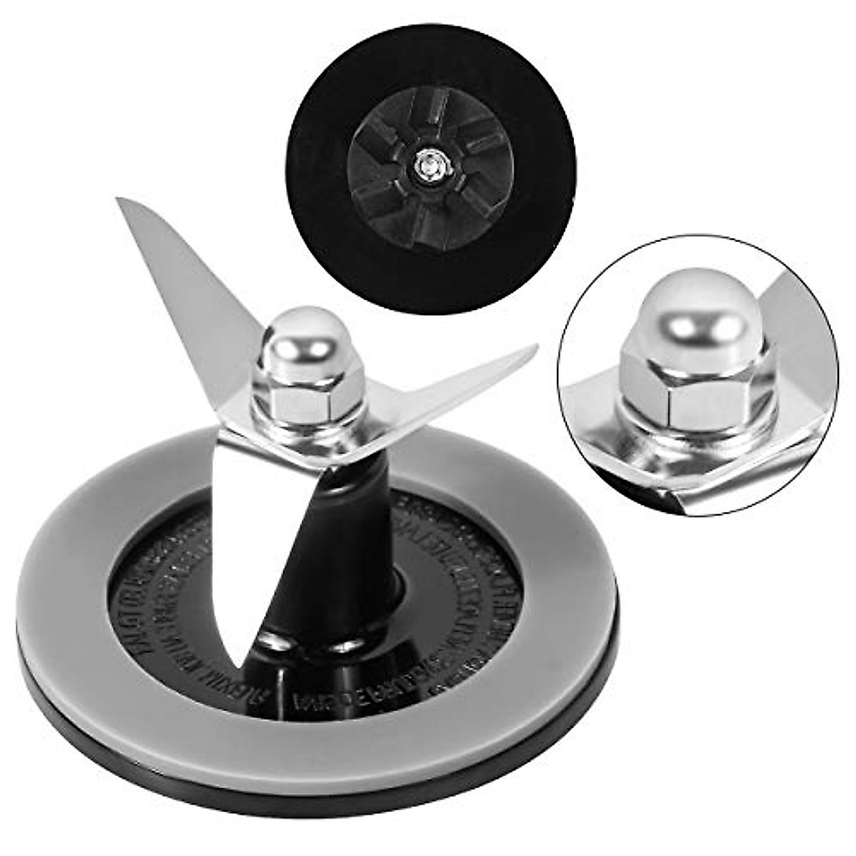 Blender Cutting Assembly ，Blender Blade Replacement Parts with Gasket fits Cuisinart Blenders CBT-500, SB5600, CB600,BFP-10CH…by Aooba