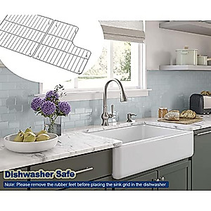 𝟮𝟬𝟮𝟯 𝙐𝙥𝙜𝙧𝙖𝙙𝙚𝙙 K-6639-ST Sink Rack Replacement for Kohler Whitehaven Bottom Basin Rack 6639-ST, K-6488 and K-6489 Stainless Steel Sink Protector Accessories