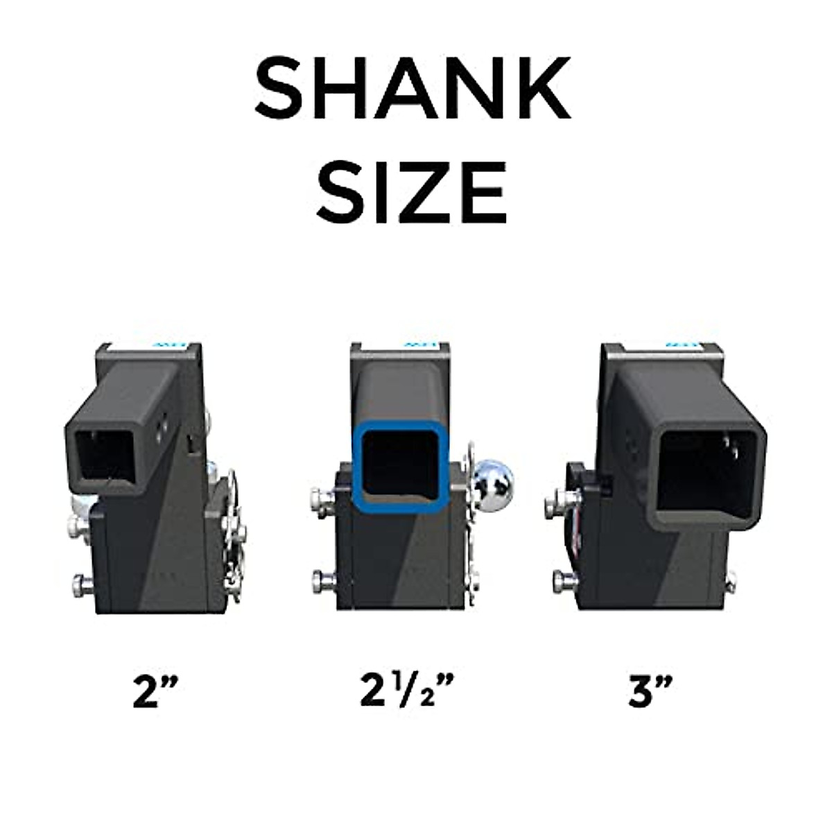 B&W Trailer Hitches MultiPro Tow & Stow - Fits 2.5" Receiver, Dual Ball (2" x 2-5/16"), 7" Drop, 14,500 GTW -TS20066BMP