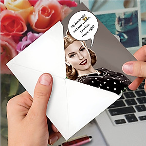 NobleWorks - Pack of 3 Hilarious Birthday Greeting Cards with Envelopes (1 Designs, 3 Each) - Needs A Crown C5581BDG-C3x1