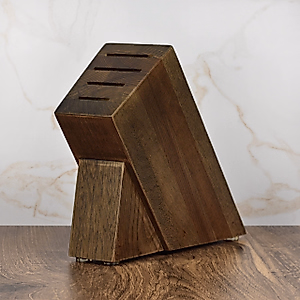 Enso Knife Set - Made in Japan - HD Series - VG10 Hammered Damascus Japanese Stainless Steel with Slim Knife Block - 5 Piece