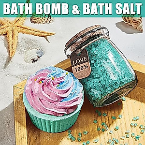 Birthday Gifts for Women Friendship, Ocean Relaxing Spa Gifts Basket Set for Women, Self Care Gifts Unique Happy Birthday Gifts Idea for Mom Her Best Friends Sister Wife Girlfriend Coworker Teacher