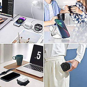 Wireless Charger 3 in 1,Magnetic Foldable 3 in 1 Charging Station for Multiple Apple Devices,Wireless Charging Pad Dock for iPhone14 13 12 11 Pro Max Plus,AirPods 3 2 Pro,Apple Watch