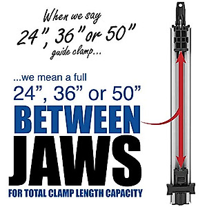 ProGrip Straight Edge Clamps Ideal for Cutting Large Sheets of Plywood and Dado Slots (All 3 Clamps 24, 36 and 50 inch)