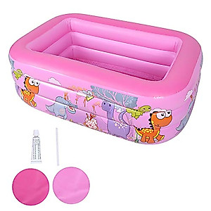 RvSky Garden Supplies Outdoor Portable Cartoon Pattern Inflatable Children Baby Swimming Bathing Pool Tub Supplies