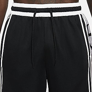 Nike Men Dri-FIT DNA+ Basketball Shorts (Large, Black/White/Black)
