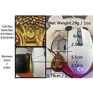 Elden Ring Inspired Blessed Dew Talisman Keychain with Key Ring,Perfect Decoration for Everyday Carrying Stuff.