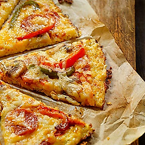 300 PCS Parchment Paper Sheets - OAMCEG 12x16 Inch No Chemical Non-Stick Unbleached Pre-Cut Parchment Paper with a Silicone Brush, for Baking Grilling Air Fryer Steaming Bread Cup Cake Cookie