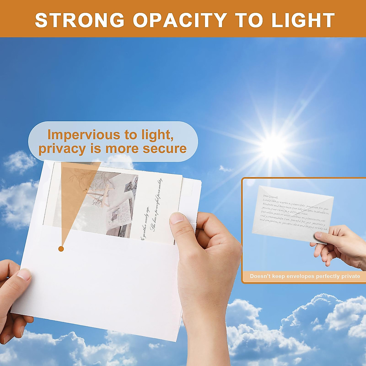 Silunkia 100 Packs White Blank Note Cards and Envelopes 5 x 7 Folded Cardstock and A7 Envelopes Self Seal for Wedding Invitations, Party, DIY Greeting Cards, Thankgiving Cards, Baby Shower