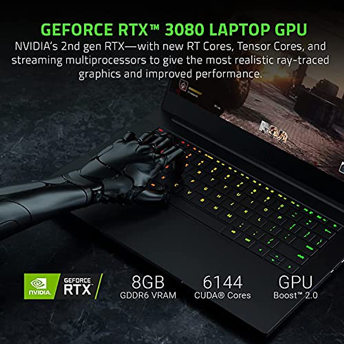 Razer Blade 14 Gaming Laptop: AMD Ryzen 9 5900HX 8 Core, NVIDIA GeForce RTX 3080, 14" QHD 165Hz, 16GB RAM, 1TB SSD - CNC Aluminum - Chroma RGB - THX Spatial Audio - Vapor Chamber Cooling (Renewed)