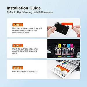 E-Z Ink (TM) Compatible Ink Cartridge Replacement for Canon CLI-281XXL 281 XXL Compatible with PIXMA TR7520 TR8520 TS6120 TS6220 TS8120 TS8220 TS9120 TS9520 TS9521C Printer (3 Pack)