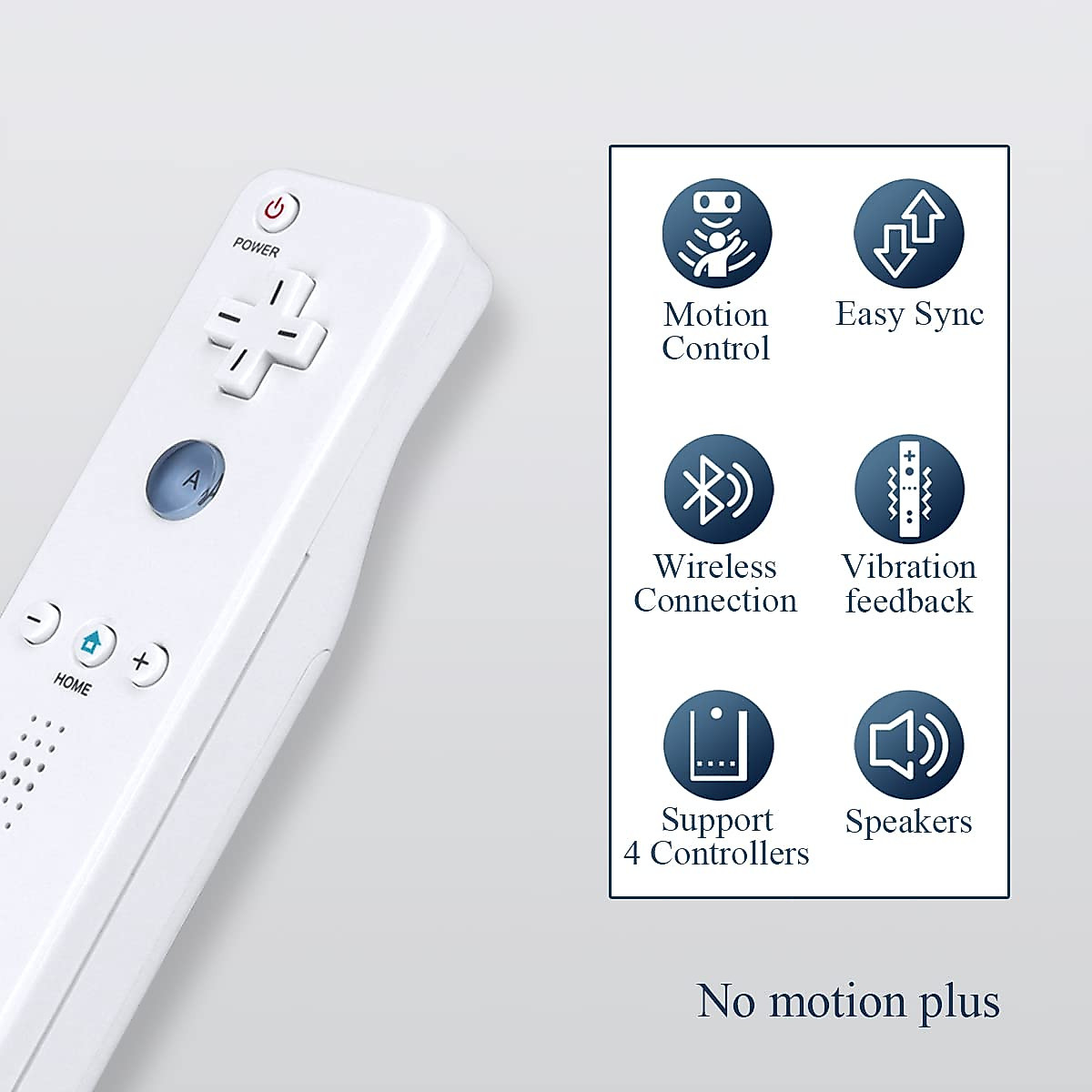FASIGO Wii Remote with Nunchuck, Wii Controller with Nunchuck, Compatible with Nintendo Wii/Wii U, 2 Pack