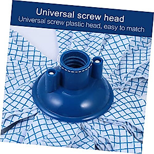 Cabilock 4 Pcs Mop Replacement Head Mop Heads Commercial Cotton Floor Cleaning Mop Head Microfiber Cloth Mop Refill Wet Mop Head Accessories Practical Mop Cloth Filler Care