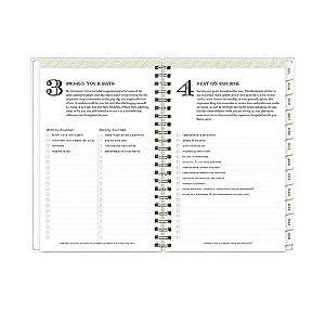 2023-2024 Day Designer Swiss Dot Blush Frosted Polypropylene Weekly/Monthly Academic Planning Calendar, 5" x 8", July 2023 to June 2024, 142497