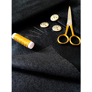 MAROBEE Black Lightweight Fusible Interfacing Iron On for Sewing Projects, (40 Inch x 3 Yard) Non-Woven