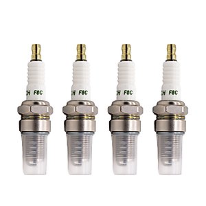 PK4 TORCH F8C Spark Plug Replacement for NGK (2411) B8ES, Honda 98079-58840, Yamaha Yfz450 2007/Blaster 2000, Suzuki 550 GT 1975, Champion N3C, Denso IW24, OEM
