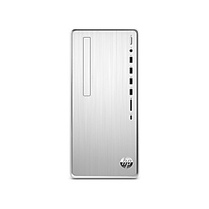 HP Pavilion Desktop Computer, AMD Ryzen 5 3400G, 12GB RAM, 512 GB SSD, Windows 10 (TP01-0040, Silver)