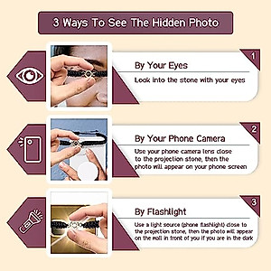 SpecialOnly Custom Bracelet with Picture Inside, 3 Styles Photo Bracelet Customized Picture, Adjustable Rope Projection Bracelet, Memorial Gift for Women/Men/Family/Couple/Friend/Pet