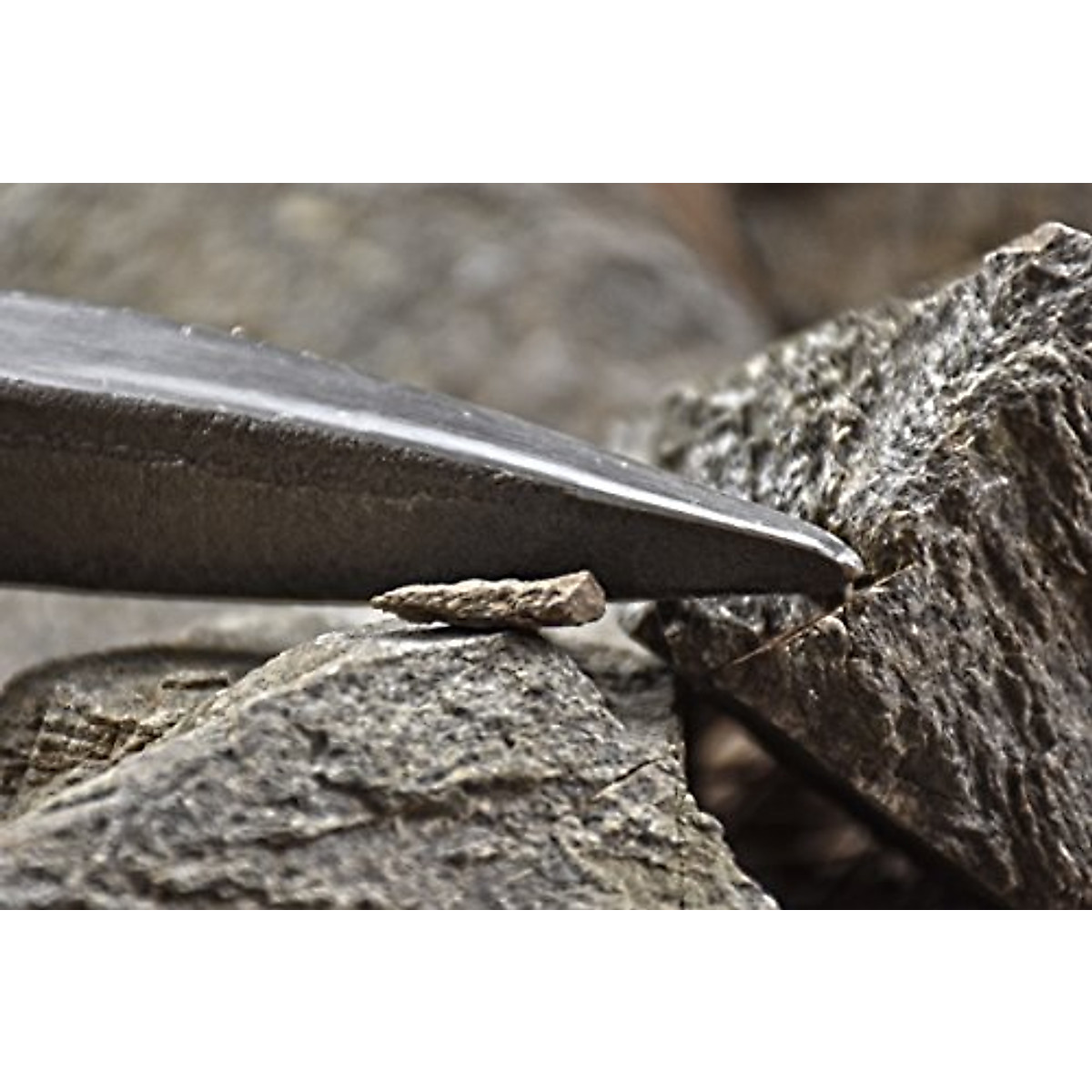 SE 22-ounce Rock Pick Hammer with Pointed Tip, 11-inch All Steel Geologist Hammer, Drop Forged Masonry Hammer with Comfortable Grip for Mining, 2lbs