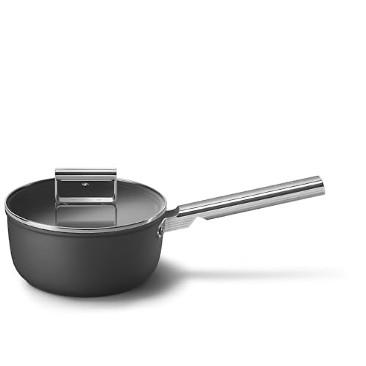 SMEG 3 Qt Saucepan with Lid CDFS2011BLM, Black