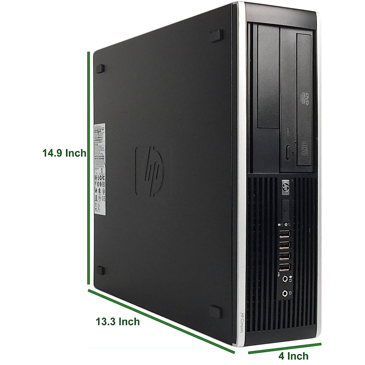 HP Elite 6300 SFF Desktop Computer PC, Intel Core i7 3.4GHZ Processor, 16GB Ram, 256GB M.2 SSD, WiFi & Bluetooth, Wireless Keyboard and Mouse, 19 Inch FHD LED Monitor, Windows 10 (Renewed)