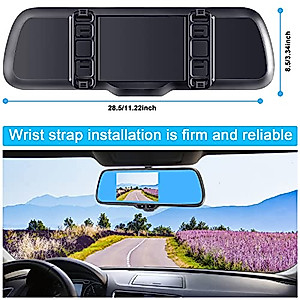 Rohent Backup Camera for Car HD 1080P 5 Inch Monitor Rear View Mirror Camera System Easy Installation Waterproof Real Night Vision for Truck Minivan SUV N01