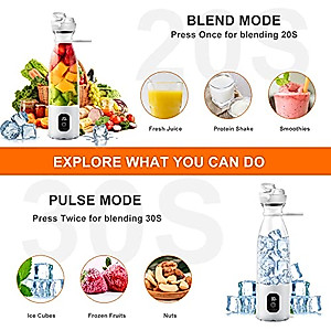 Personal Portable Blender for Shakes and Smoothies,Pawaca Blender BravoX (White BravoX)