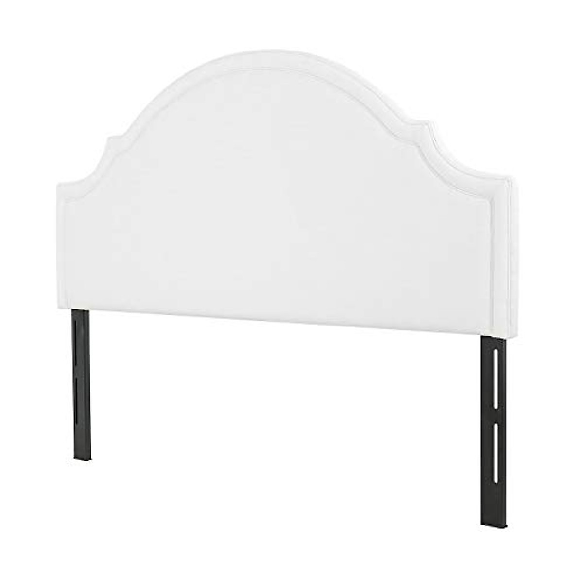 Jennifer Taylor Home Catherine Upholstered King Headboard, Antique White Woven