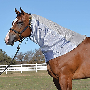 Cashel Crusader Horse Fly Sheet Neck Guard, Grey, Medium