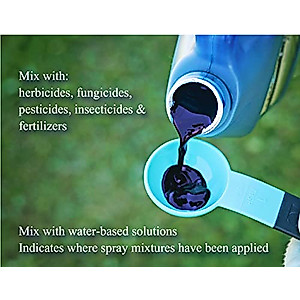 Liquid Harvest Lazer Blue Concentrated Spray Pattern Indicator 8 Ounces Perfect Weed Spray Dye, Herbicide Dye, Fertilizer Marking Dye, Turf Mark and Blue Herbicide Marker