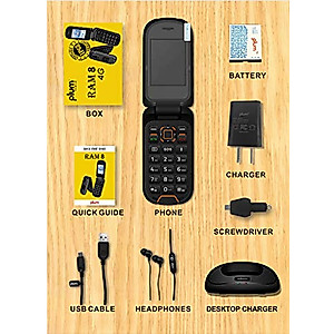 Plum Rugged Flip Phone GSM Unlocked Water Proof Shock Proof IP68 Military Grade - oNLY for International uSE