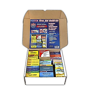 Rapid Care First Aid 93645 Refill Kit for 3 Shelf First Aid Cabinet, 643 Pieces, For Over 75 People