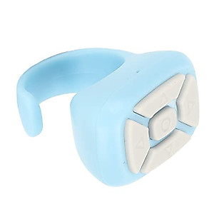 Phone Remote Control Page Turner, ABS Multifunctional BT Connection Phone Remote Control Shutter Often Used to Watch Video (Blue)