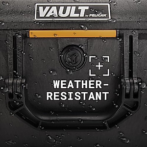 Pelican Vault - V600 Multi-Purpose Hard Case with Padded Dividers for Camera, Drone, Equipment, Electronics, and Gear (Black)