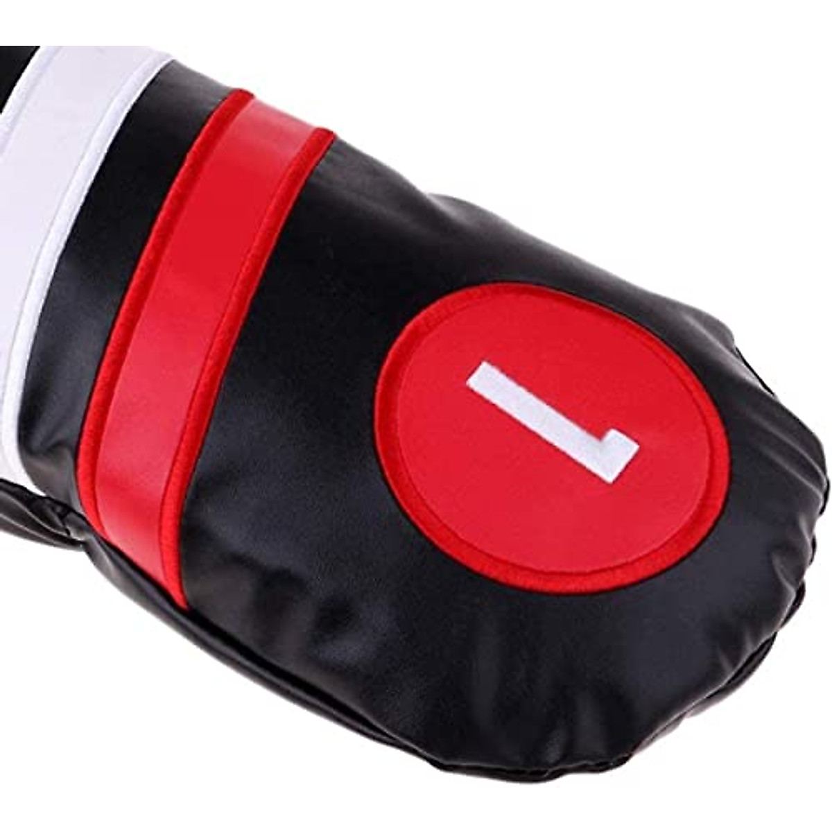 SGerste 1 or 3Pcs Golf Headcovers Set 1 3 5 Driver & Fairway Woods Head Covers with Elastic Closure Waterproof PU Leather Golfer Equipment Gift (Black Driver Cover)