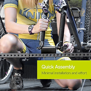 Original Bike Hitch by Delta Cycle - Securely Holds All 100mm Bicycle Fork Dropouts & Fits Any Flat Surface - Heavy Mountain Bikes, Road Bicycles & eBikes, Heat-Treated Aluminum