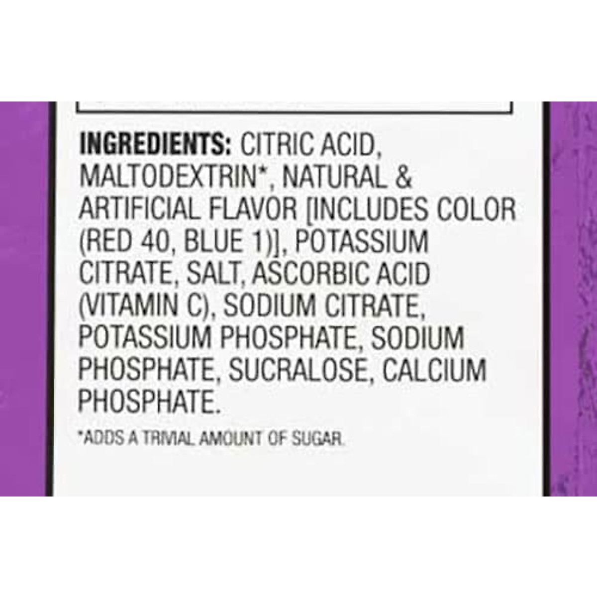 Sqwincher Zero Qwik Stik, Sugar Free, Low Calorie, Low Sodium Electrolyte Replacement Powder Hydration Drink Mix, Grape, 0.11 oz Packet (Pack of 50)