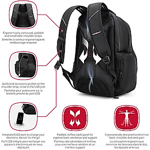 SwissGear unisex-adult Lightweight, Black, Under Seat, Lightweight