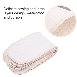 Reusable Cloth Diaper Inserts, 10Pcs Breathable Cotton Baby Nappies Newborn Washable Absorbent Nappy Liners for Babies and Toddlers