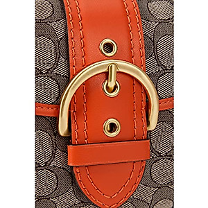 Coach Signature Jacquard Soho Bag Sun Orange One Size