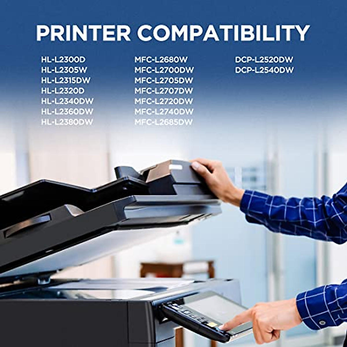 Twin Pack TN660 2PK Replacement for Brother TN660 TN630 High Yield Toner Cartridge, for HL-L2300D HL-L2340DW HL-L2380DW DCP-L2520DW DCP-L2540DW MFC-L2720DW MFC-L2700DW MFC-L2740DW (Black, 2 Pack)