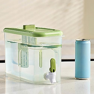 Cold Kettle With Faucet & Infuser - 2023 Refrigerator Fruit Tea Cold Brew Kettle, Kettle With Strainer Mesh, Lemonade Fruit Teapot Drink Dispenser for Daily Use