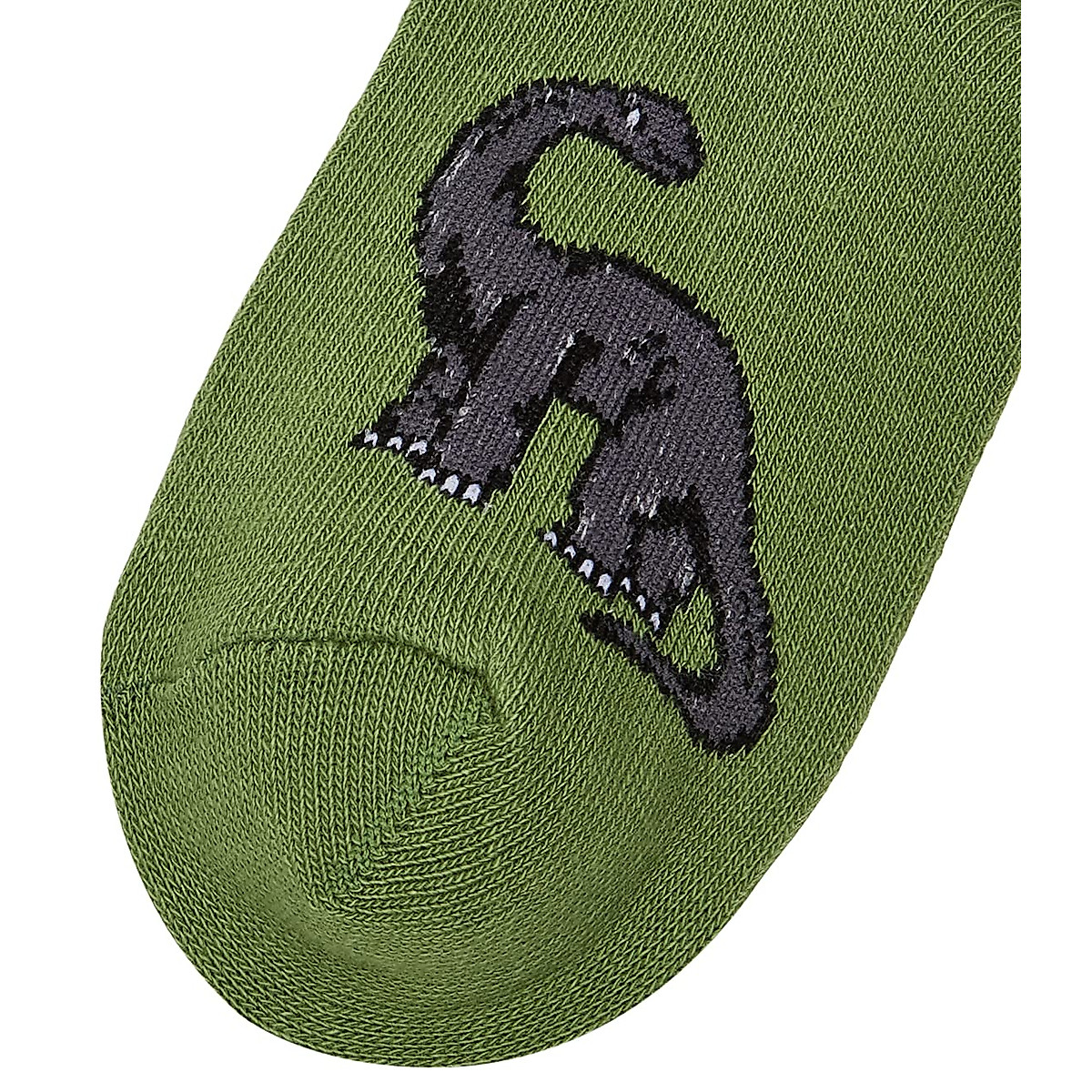 Jefferies Socks Little Boys' 3-7 Dino Triple Treat Socks (Pack of 3), Pine, X-Small