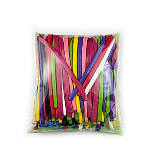 Latex Balloons, 100-pack, 260Q Long Twisting Balloons,Birthday, Wedding, Baby Shower, Party Decoration