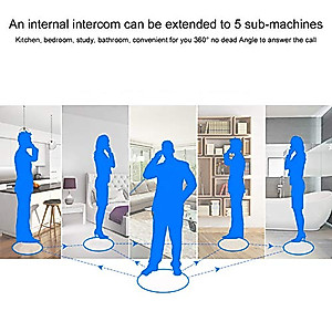 Cordless Desk Telephone for Home and Office Use, Cordless Phone System for Home or Small Business Digital Cordless Telephone Caller ID HandsFree Business Fixed Landline, 100‑240V