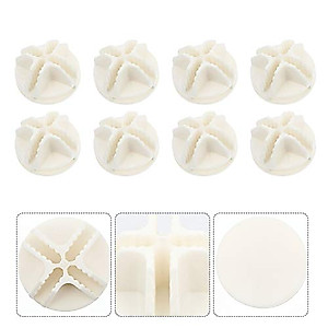 Cabilock 20pcs White Wire Cube Plastic Connectors for Modular Storage Organizer Closet and Wire Shelving Closet Clasp Buckle Clip Buttons